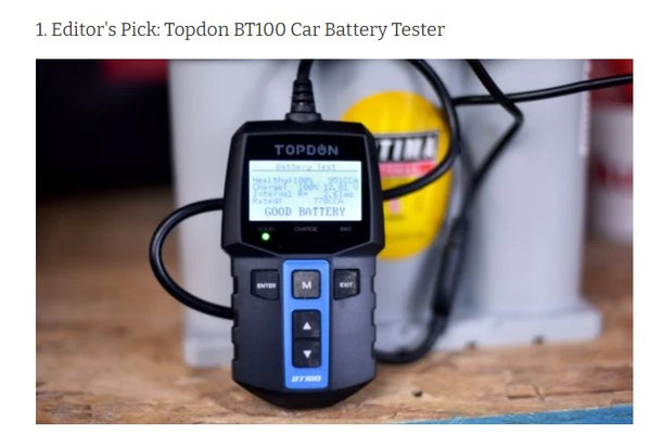 TOPDON®'s BT100 Named Editor’s Pick by AutoGuide - TOPDON USA