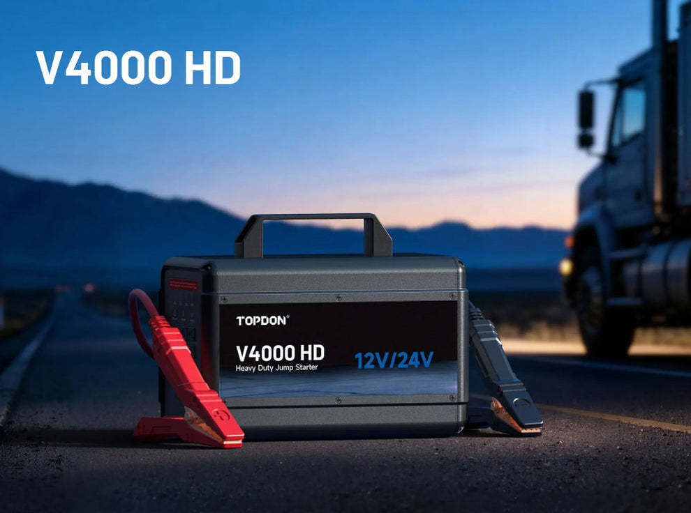 TOPDON USA Adds V4000 HD to Popular Jump Starter Series – TOPDON ...