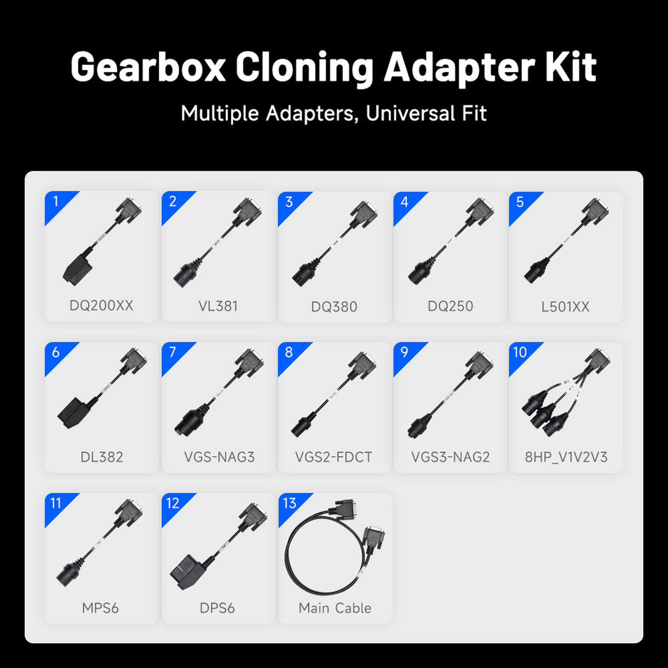 Gearbox Cloning Adapter Kit for the TOPDON T-Ninja Box – TOPDON ...