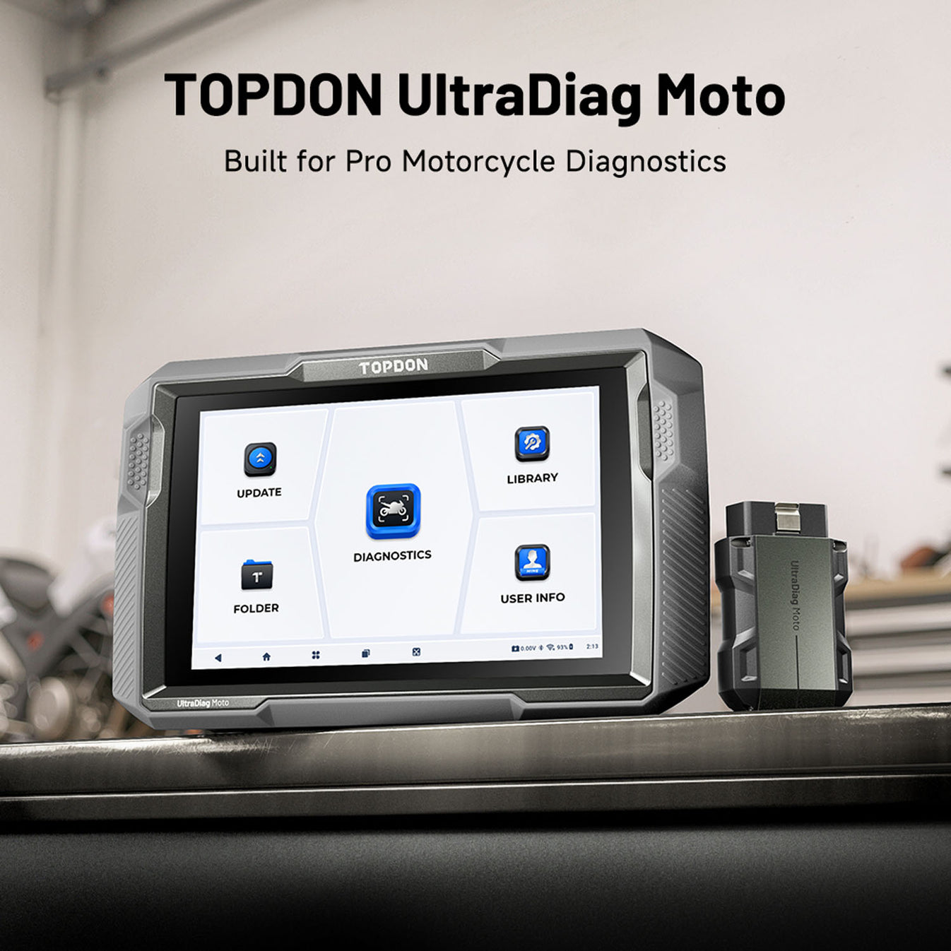 UltraDiag Moto: Motorcycle, ATV, UTV, & Side-by-Side Scan Tool – TOPDON ...