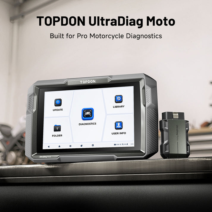 UltraDiag Moto: Motorcycle, ATV, UTV, & Side-by-Side Scan Tool – TOPDON ...
